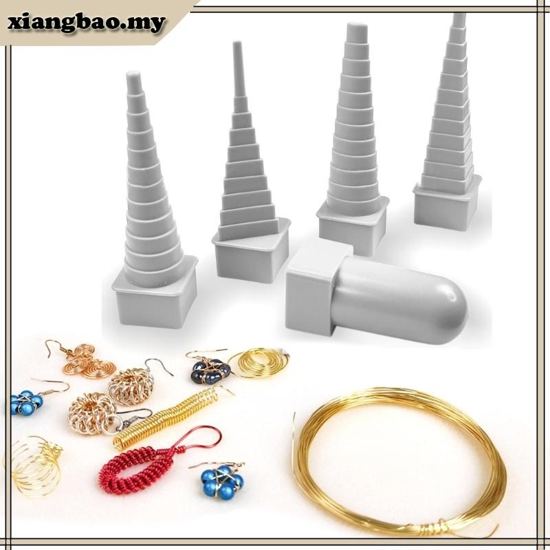 xiangbao1 4Pcs Plastic Tower Winding Rod Coil Wrapping Tool Shape ...