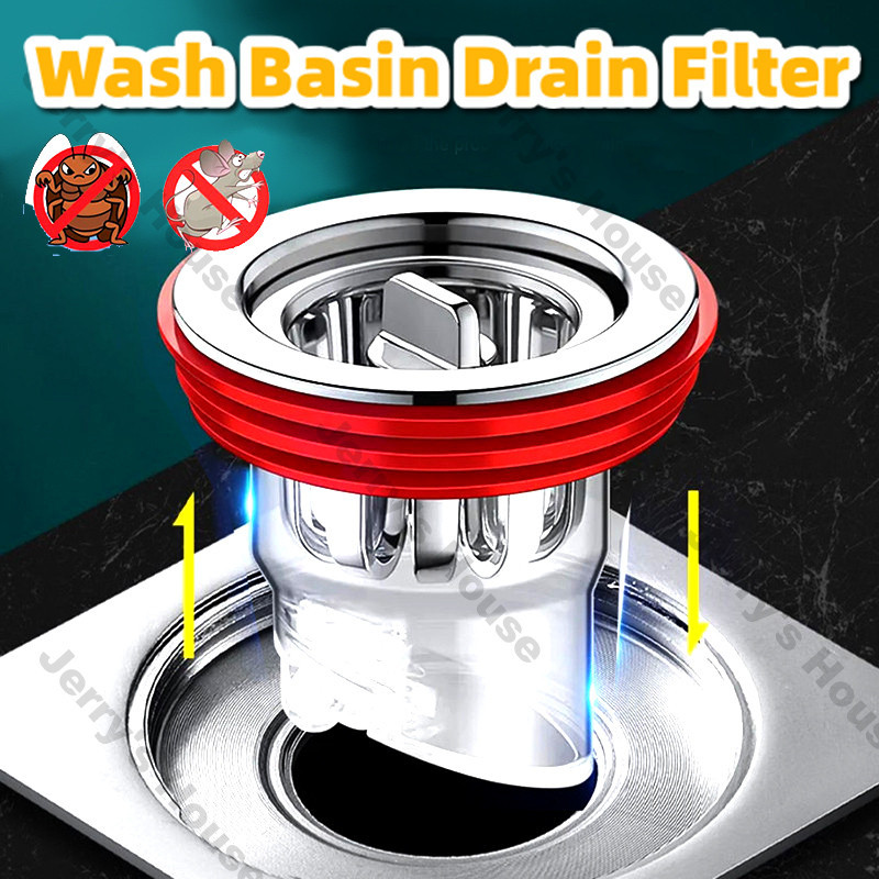 Universal Wash Basin Drain Filter Bathroom Hair Catcher Deodorant ...