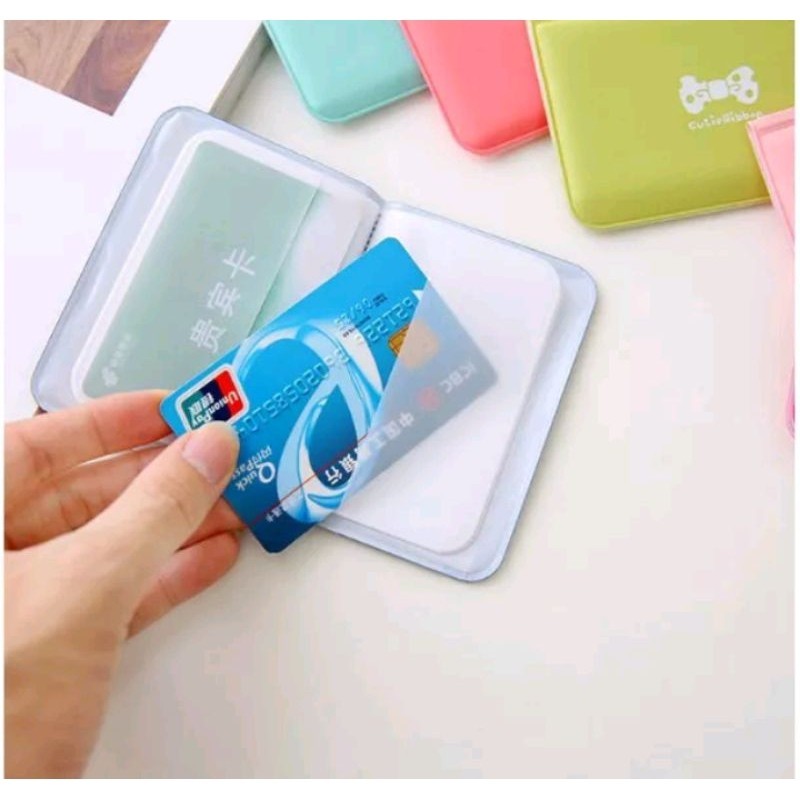 Gw ID CARD Wallet/CUTIE RIBBON CARD Wallet/Beautiful MACARON Color ID ...