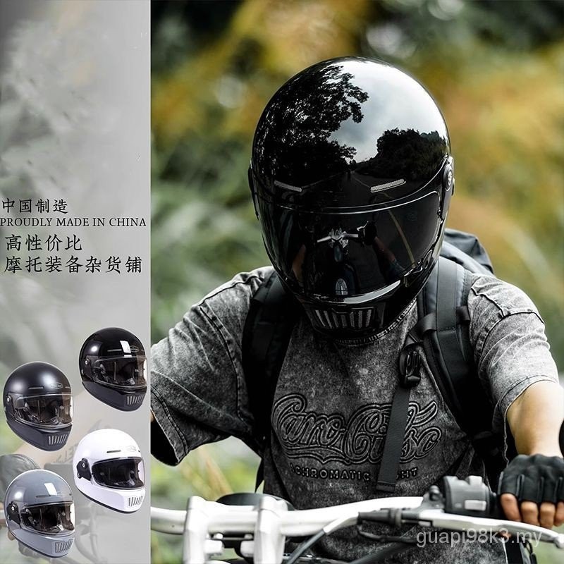 Motorcycle Full Helmet Helmet 3C Certification Unisex Summer Unique Cool Motorcycle Cruise Retro ...