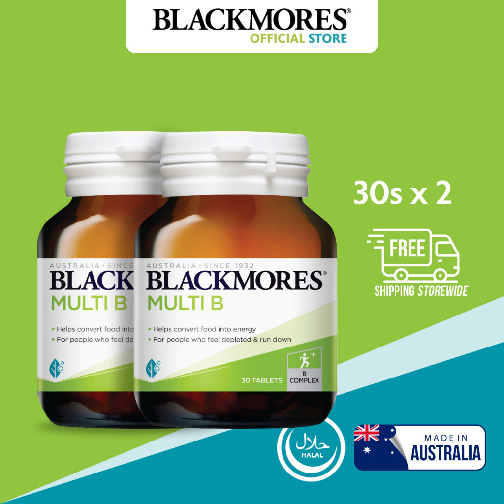[Bundle of 2] Blackmores Multi B 30s - Ideal for People Who Feel Run ...