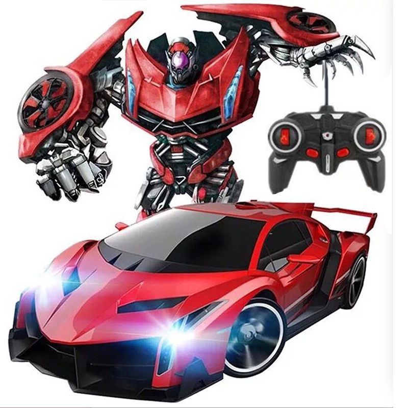 [Toy Car] One-Button Transforming Remote Control car King Kong Robot ...