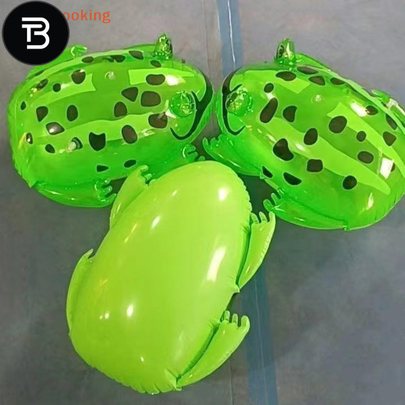 TB Cute Glowing Inflatable Green Bouncing Frog Toad Ballon Jungle ...