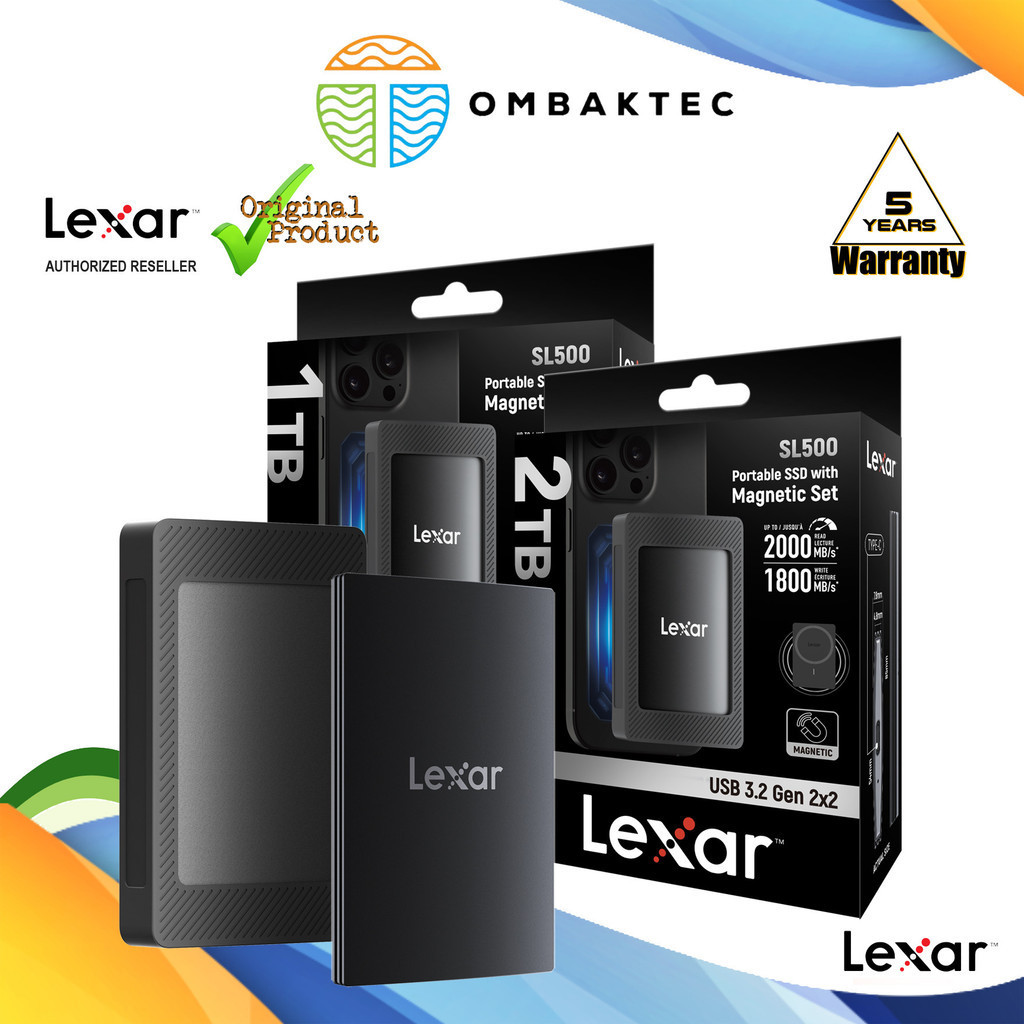 Lexar SL500 Magnetic Set Portable SSD Easily Attach, Capture, and ...