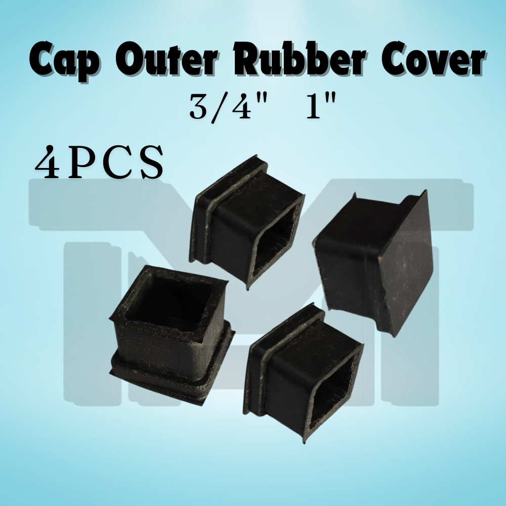 4pcs Square external Cap Outer Rubber Cover / Getah Kaki Meja Kerusi ...