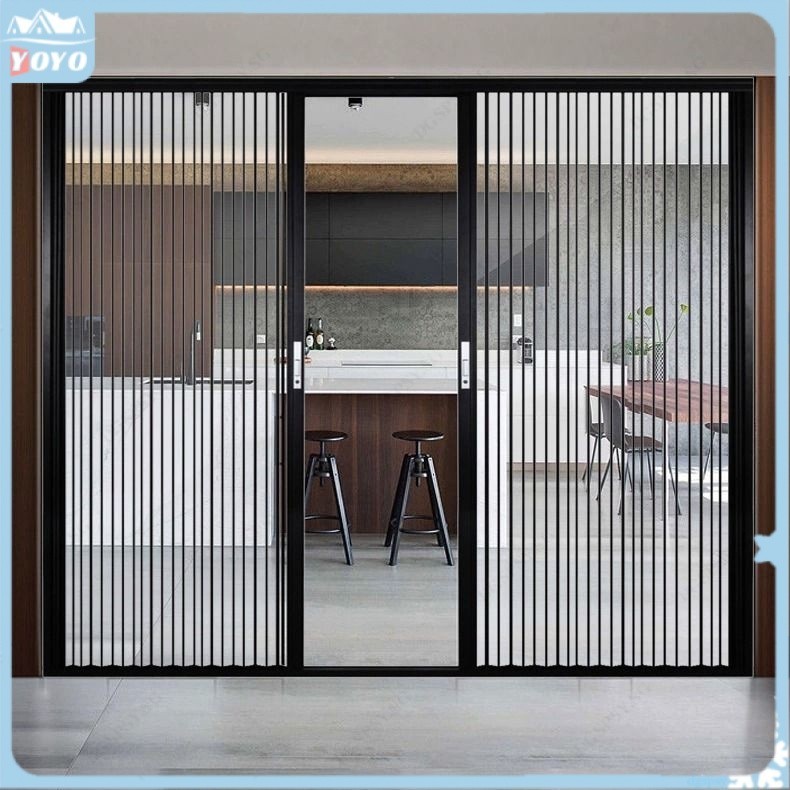 Acrylic transparent folding door aluminium alloy crystal sliding ...