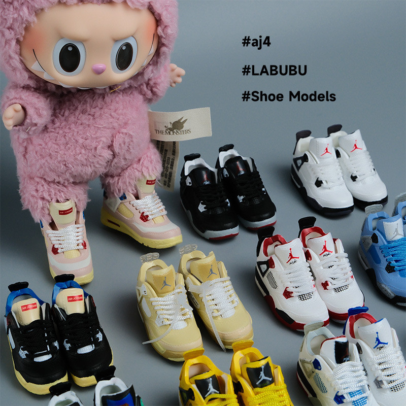 Labubu Doll 17cm model kasut 5cm Toy vinil Handcrafted AJ4 model ...