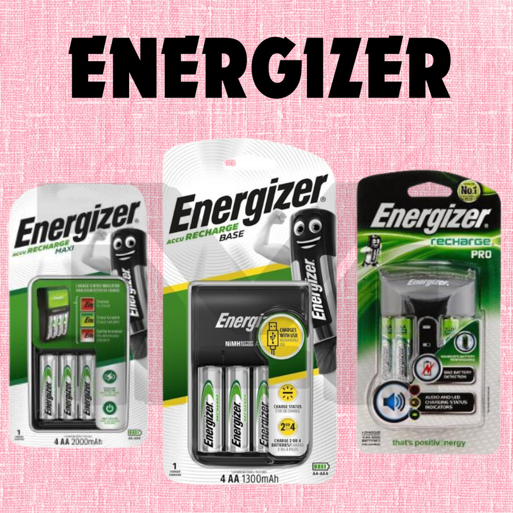 [ORIGINAL] ENERGIZER RECHARGEABLE POWERPLUS 2000MAH / 700MAH BATTERY ...