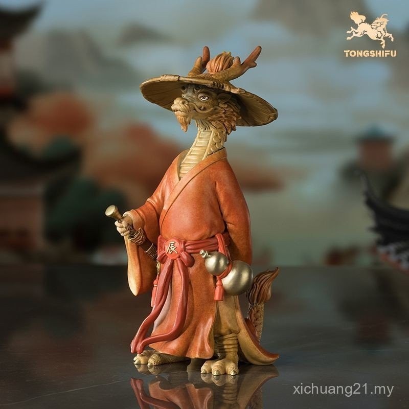 Hiasan tembaga "Dragon Knight" Maskot Tahun Naga Rumah Ruang Tamu ...