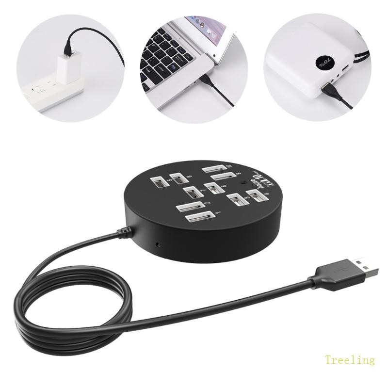 Treeling USB 2 0 Hub 10 Port Circular Multi Interface Expansion Dock ...