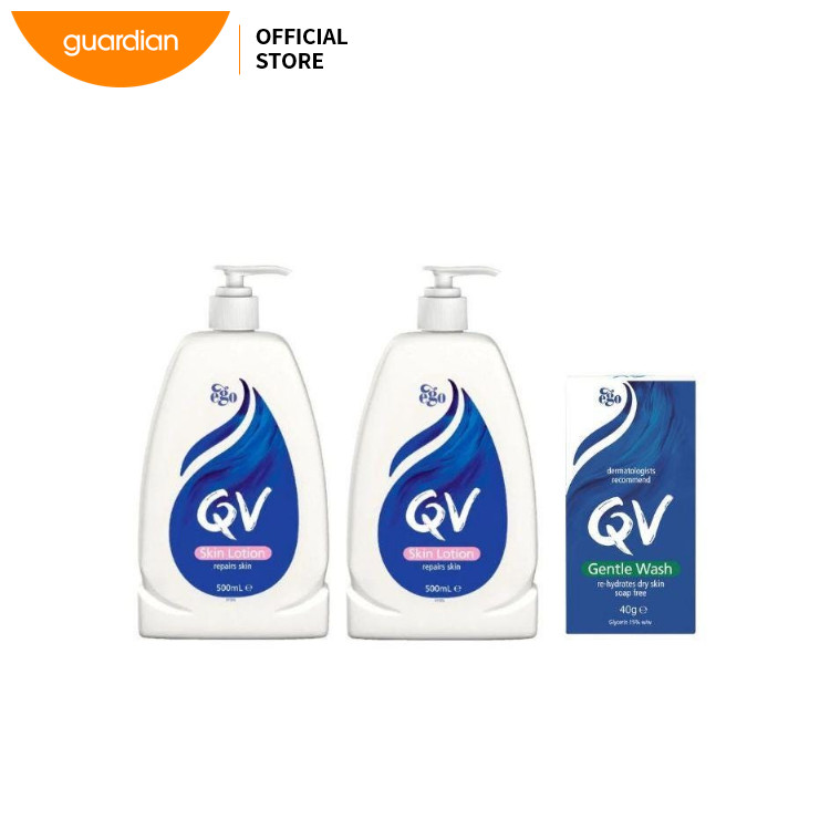 Qv Skin Lotion 500Ml P02# (On Pack Foc Qv Gentle Wash 40G) | Shopee ...