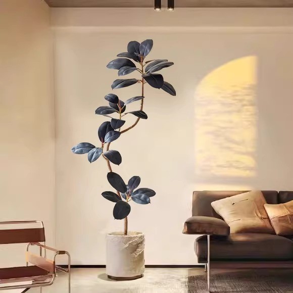 Artificial Black King Rubber Tree - Pokok Getah Tiruan, Large Fake ...