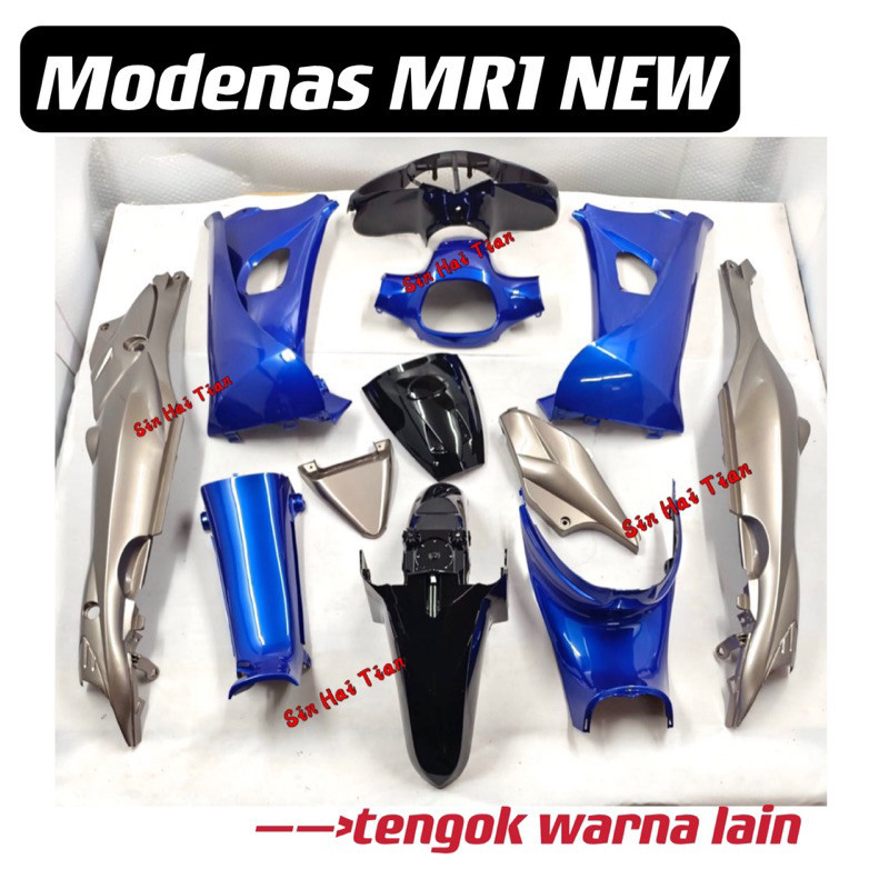 Modenas OEM MR1 NEW Cover Sets Complete Sets MSEKI Hitam Biru Merah ...