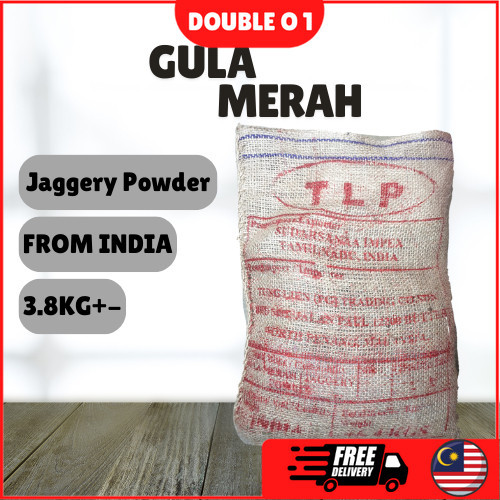DOUBLE O 1 Gula Merah India 黑糖 Brown Sugar Jaggery Powder (3.8kg ...