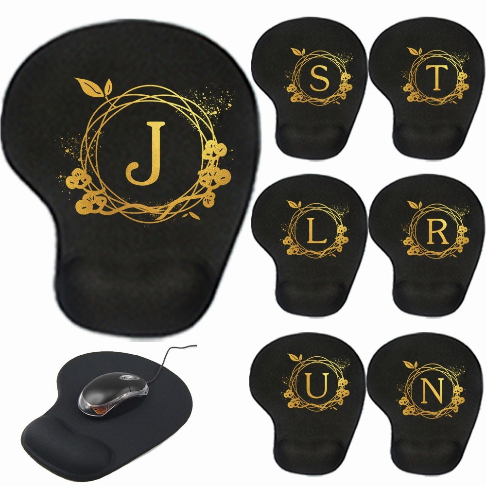 Wrist Mouse Pad Printing Wreath Mouse Mats Comfortable Thick Sponge ...