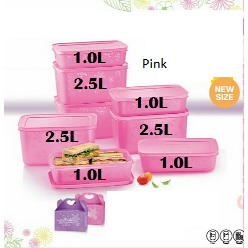 Tupperware Chill Freeze Set 450ml / 1.1L /170ml (1/2/4pcs) | Shopee ...