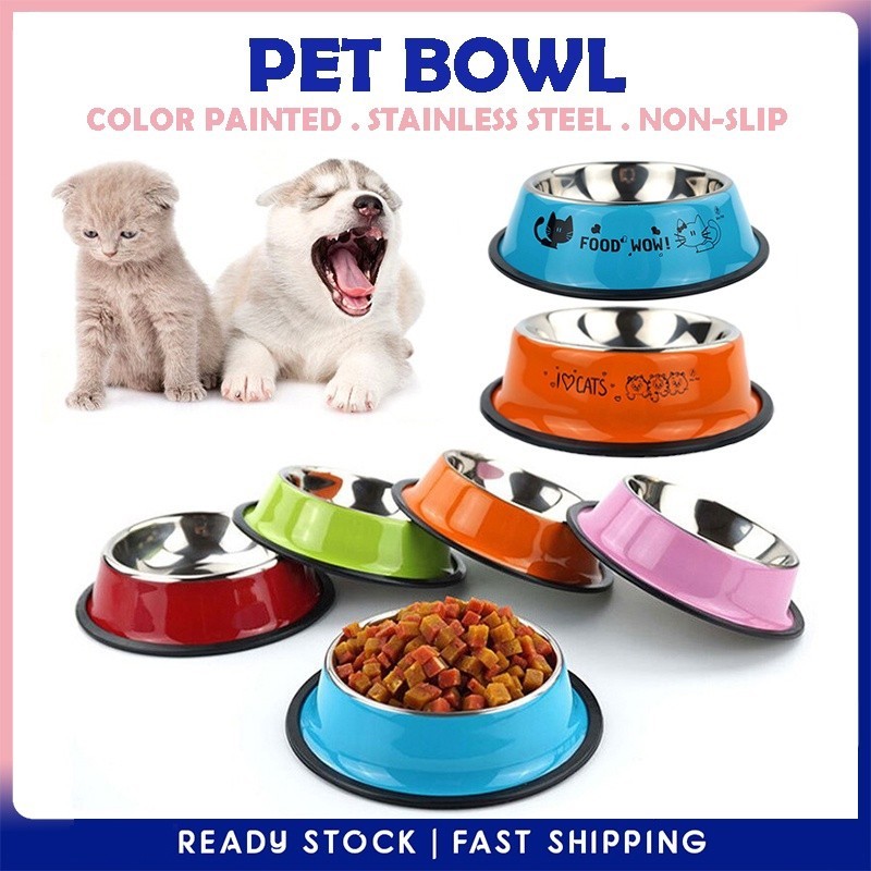 Pet Bowl Stainless Steel Dog Food Bowl Color Food Basin is Really Easy ...