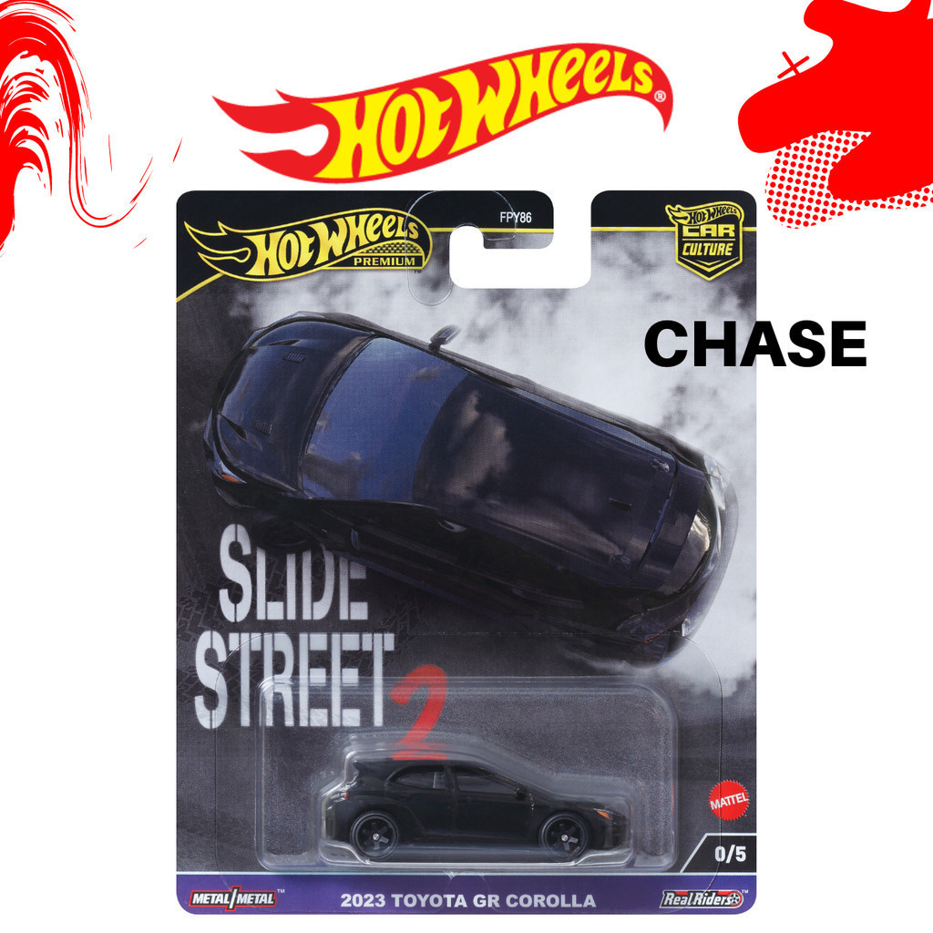 Hot Wheels Premium Chase TH Slide Street 2 2023 Toyota GR Corolla ...