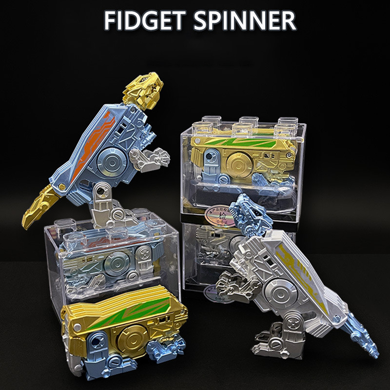 Transforming Dinosaur Fidget Spinner Mechanical Tyrannosaurus Rex Wolf ...