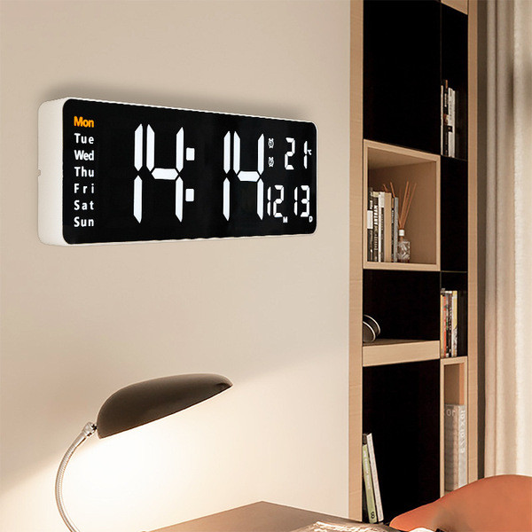 jam dinding digital wall clock Fungsi skrin besar i memaparkan jam ...