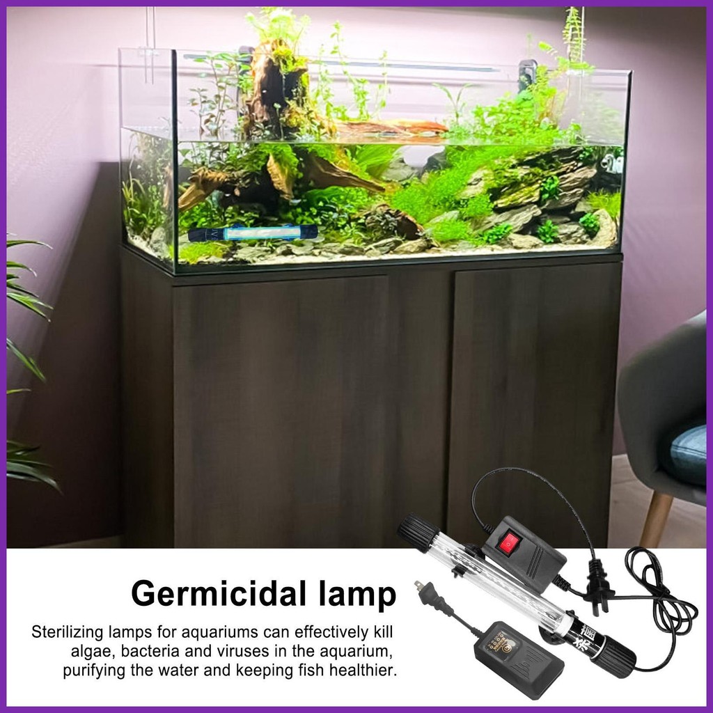 UV Light Lamp Aquarium Aquarium UV Light With Timer 11w UV Light For ...