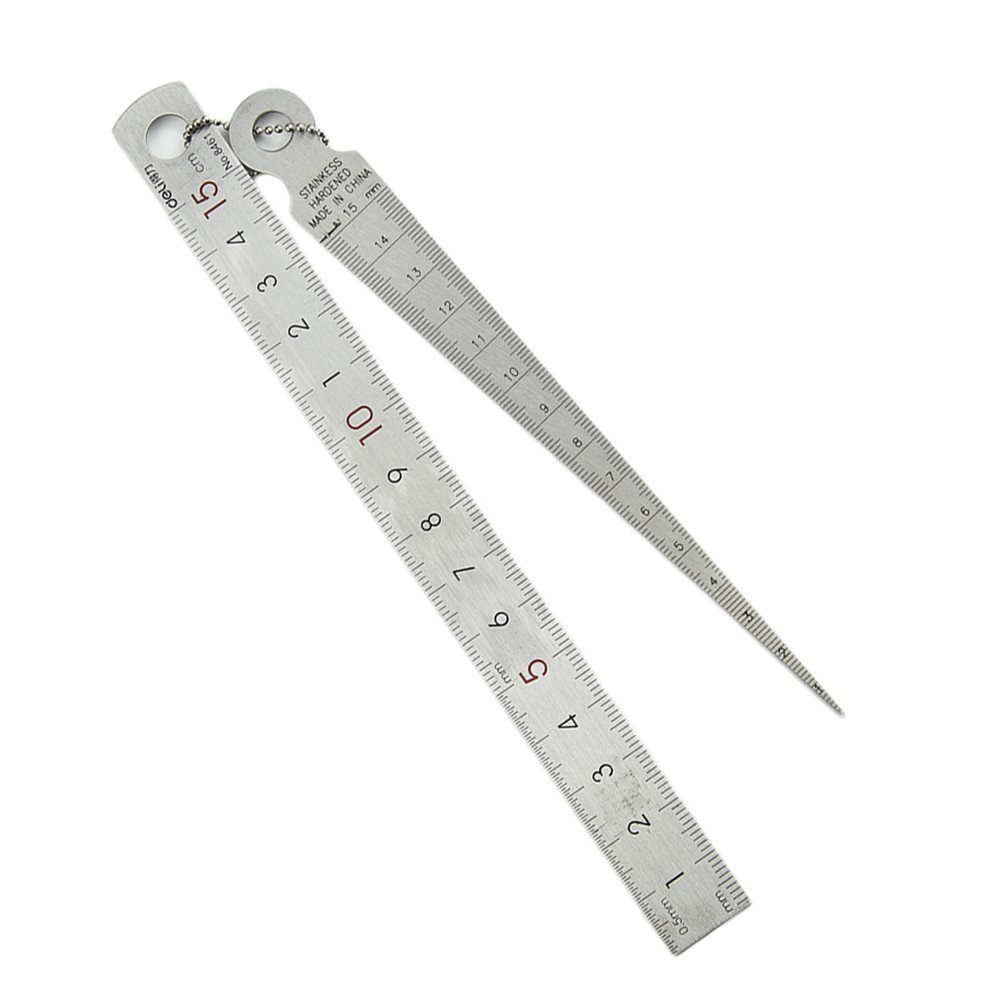 GRKN~Stainless Steel Welding Taper Feeler Gauge Gage Depth Ruler Gap ...