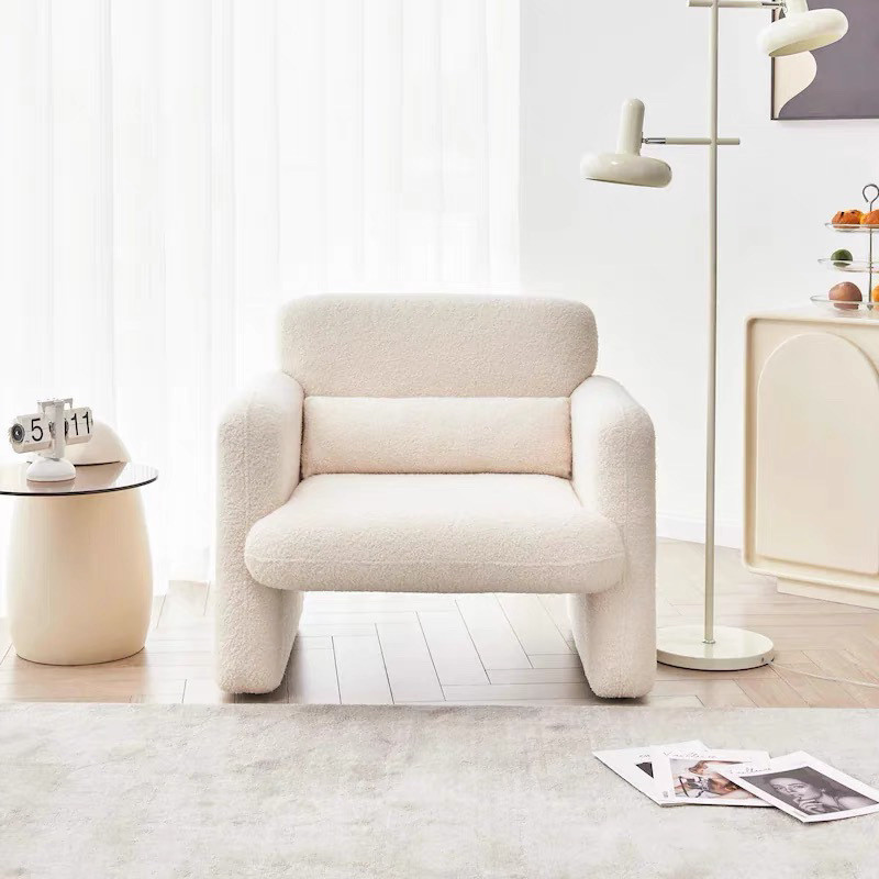 Hong Kong Style Light Luxury Post-Modern Model Room Single-Seat Sofa ...