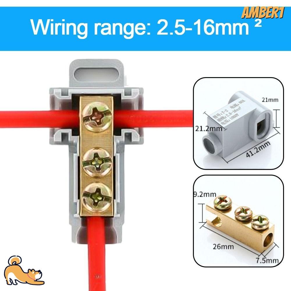 AMBER1 Wire Connector, T-type High Power Quick Terminal Block, Quick ...