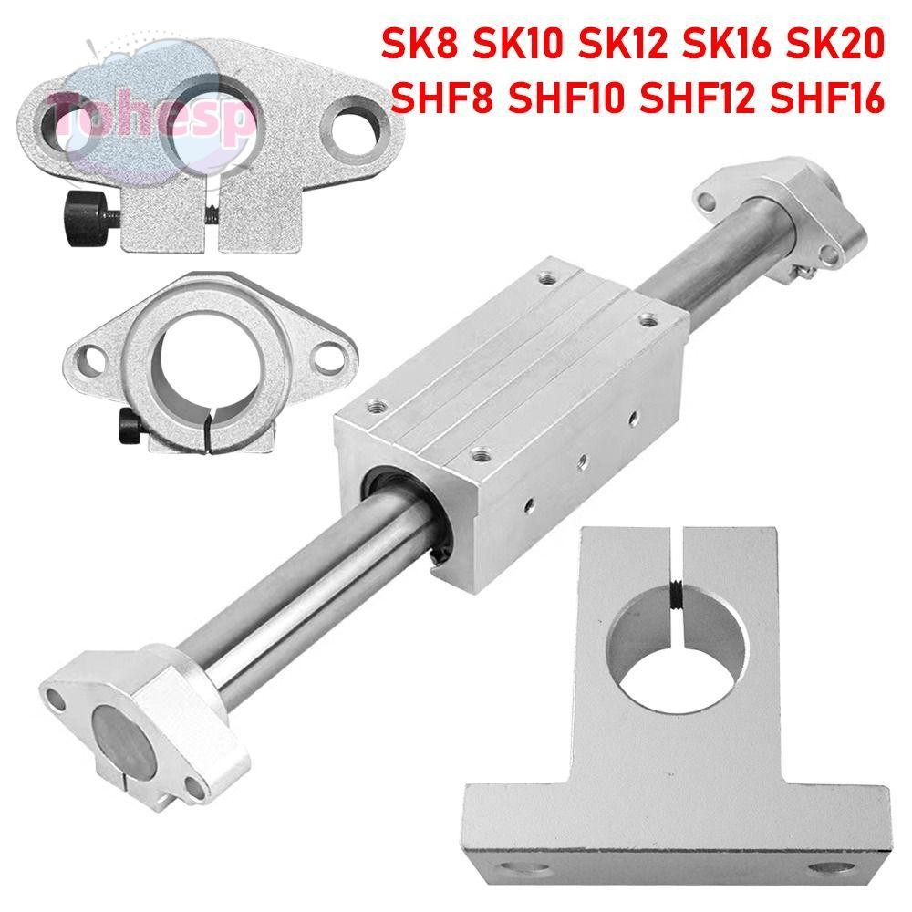 TOHESP 1Pc Linear Bearing, XYZ Table SK8 SK10 SK12 SK16 SK20 Rail Shaft ...