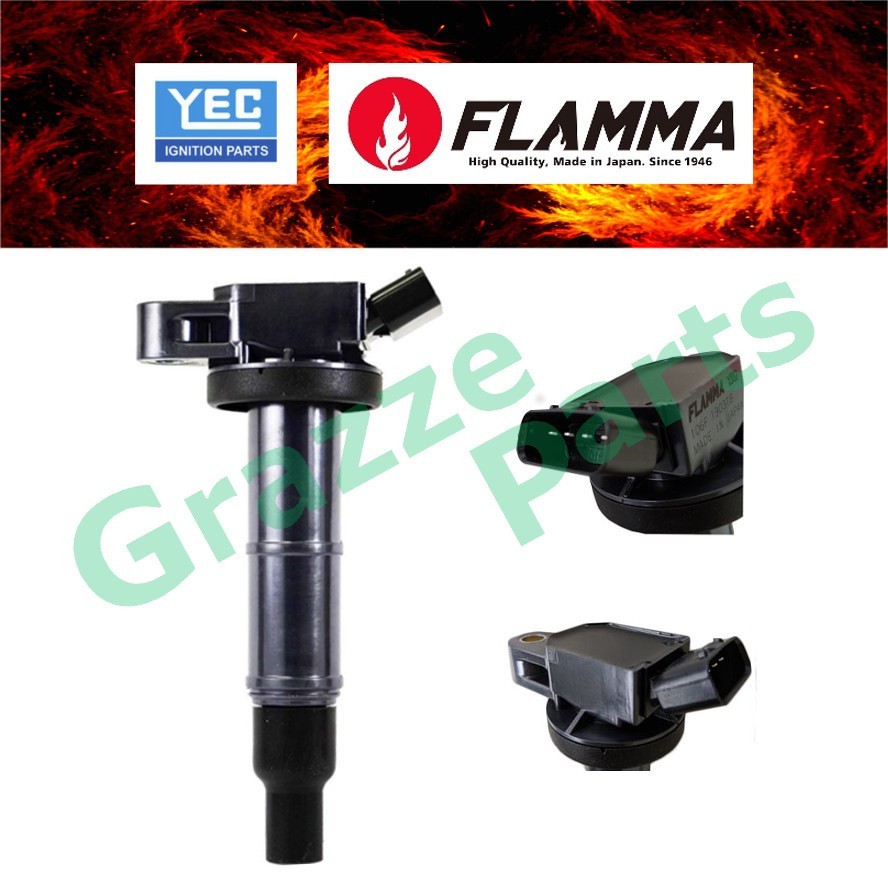 YEC Flamma Ignition Coil IGC106F / IGC116F for Toyota Camry ACV30 Estima ACR30 Harrier ACU30 ...