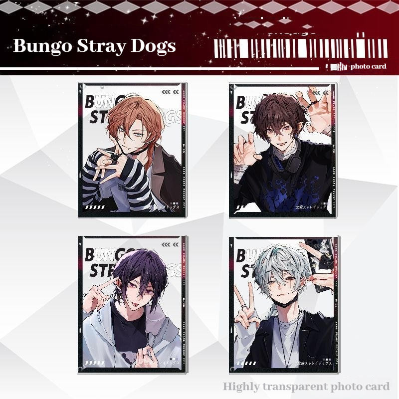 Bungo Stray Dogs Transparent Acrylic Photo Card Keychains Dazai Osamu ...