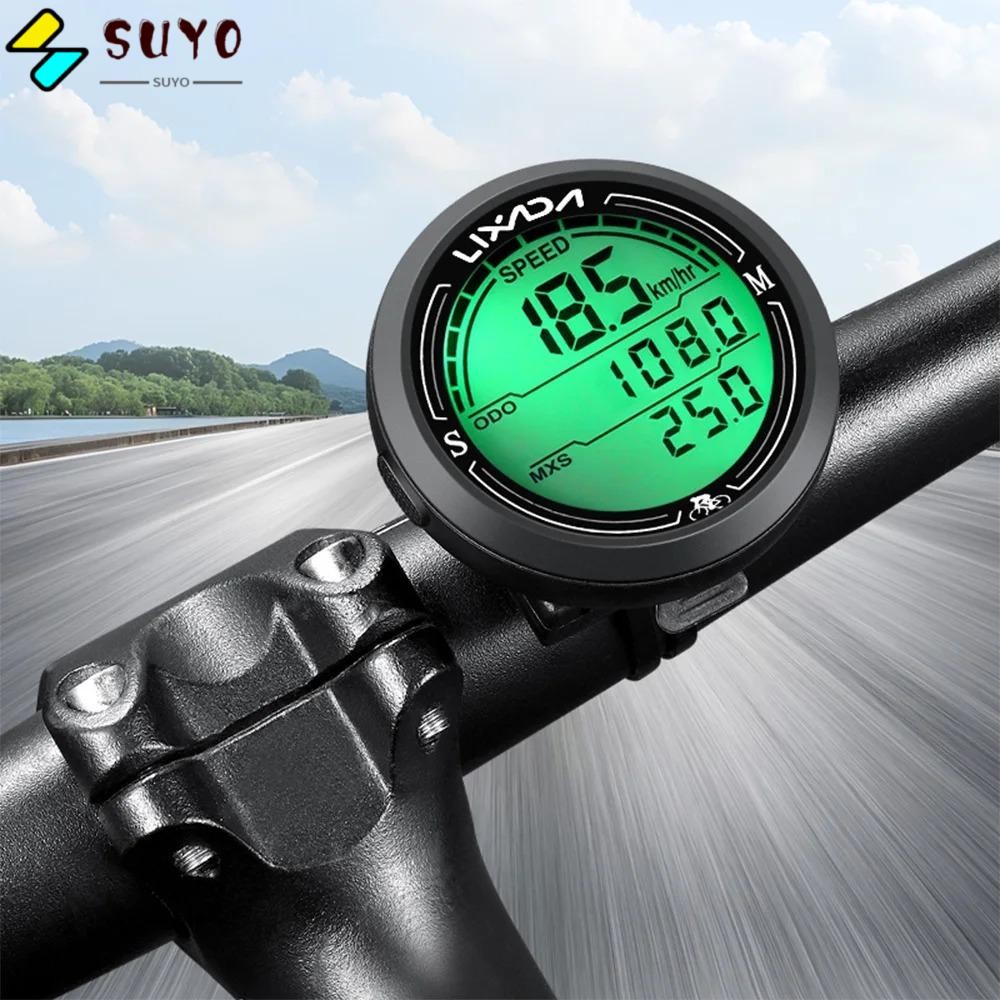 SUYO Cycle Odometer, Large LCD Display Electronics Bike Speedometer ...