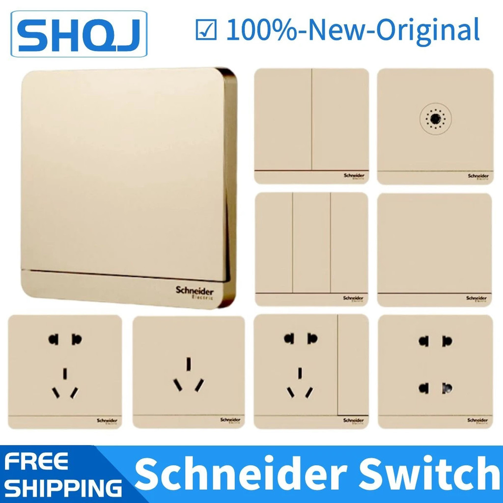 Original Schneider AvatarOn Gold Wall switch Borderless TV Television ...