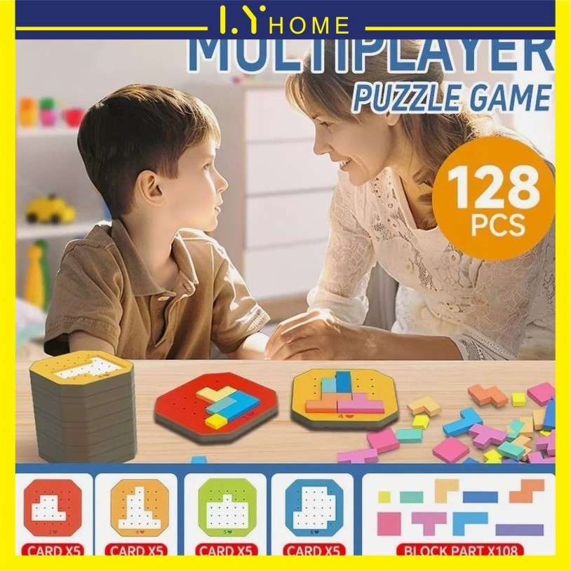 Colorful Foam Block Jigsaw Puzzle 3D Tangram Toy Puzzle Block Game ...