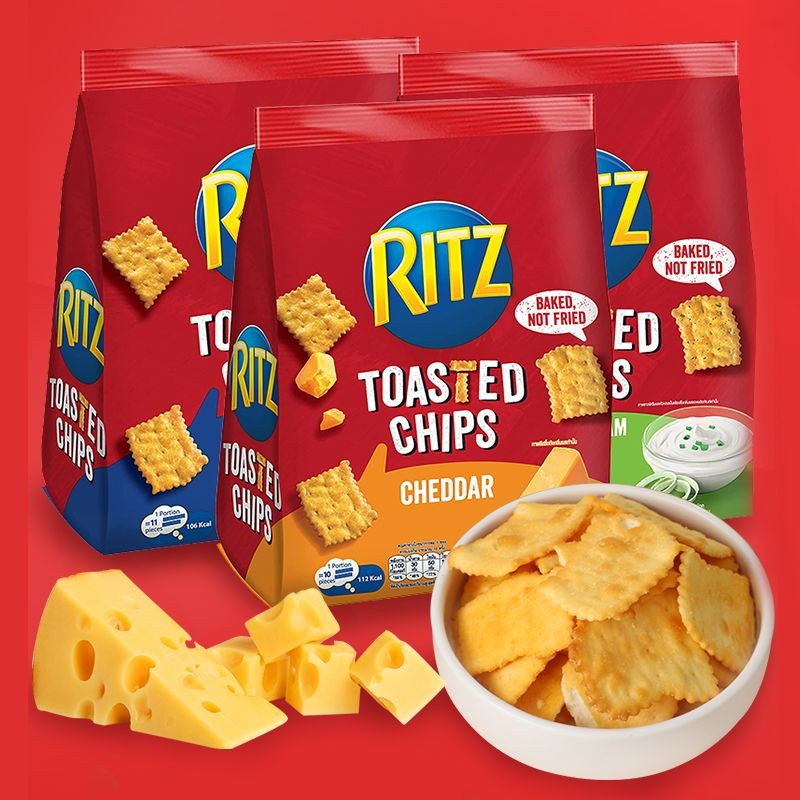 Vietnam Imported Ritz Ritz Chips Original Cheese Flavor Biscuits Snacks ...
