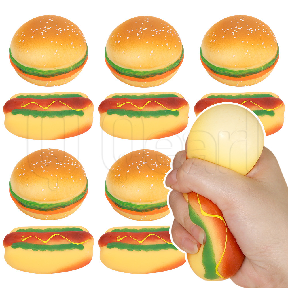 Slow Rebound Bread Hamburger Squeeze Toy - Artificial Lifelike Food ...