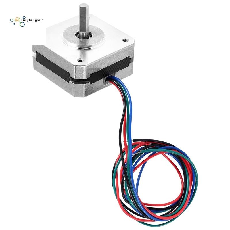 17Hs08-1004S 4-Lead Nema 17 Stepper Motor 20Mm 1A 13Ncm(18.4Oz.In) 42 Motor Nema17 Stepper For ...