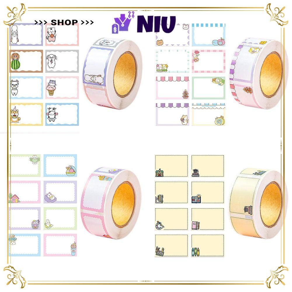 NIU 350Pcs/Roll Labels Sticker, Self-adhesive Handwritten Name Sticker ...