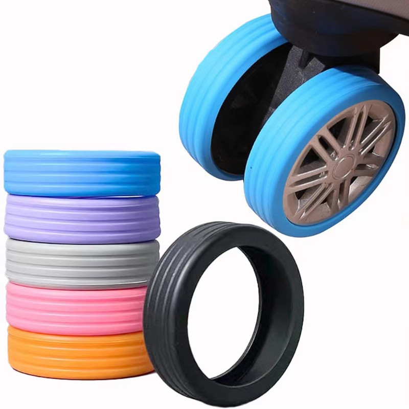 Luggage Wheel Silicone Protective Cover Silent Reduce Wheel Noise ...