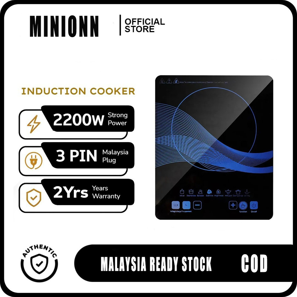 5 Years Warranty 2200W Touch Screen Induction Cooker Malaysia Plug ...