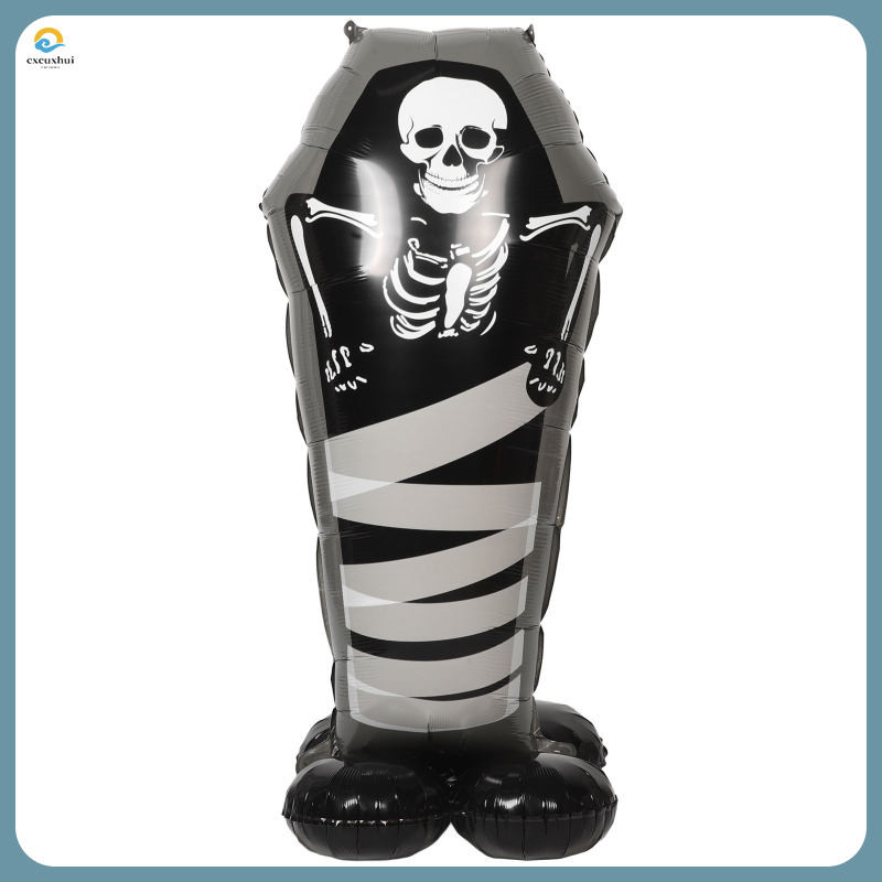 Skull Coffin Balloon Balloons Halloween Ballboon Party Skeleton ...