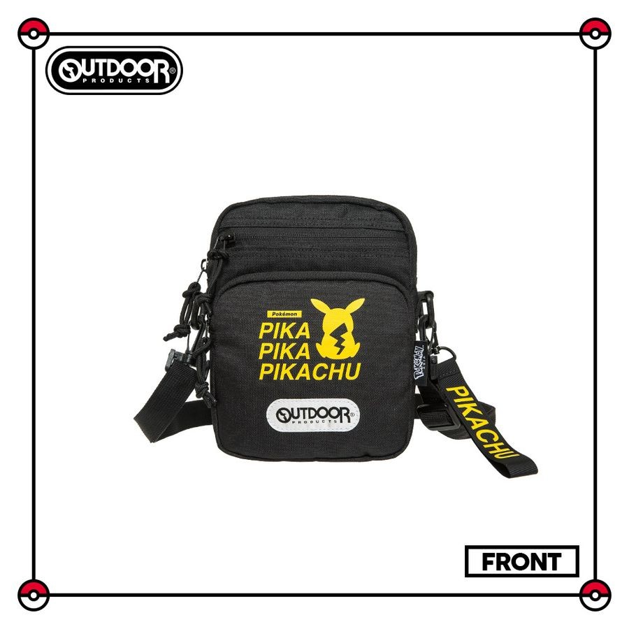 OUTDOOR Pokémon Pokemon Trendy Black Pikachu Straight Side Backpack ...