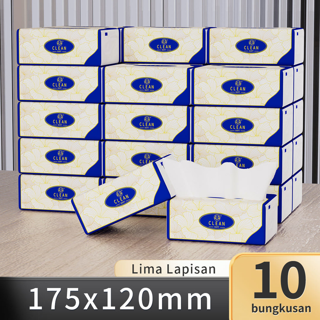 【10 Pack】 DWY Soft Tissue Deluxe Soft Facial Tissue 5-Ply 240 Sheets ...