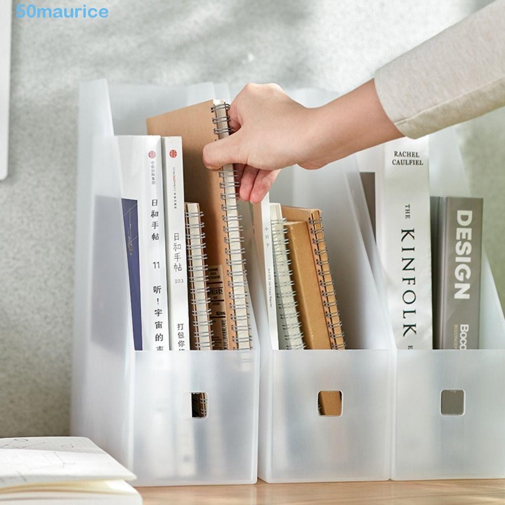 MAURICE File Organizer Box, Transparent Paper Organizer Folding File ...
