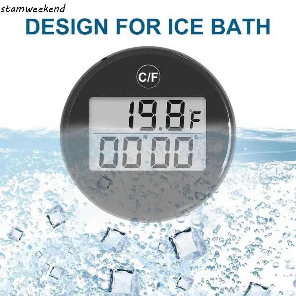 STAMWEEKEND Water Temperature Gauge, Mini Floating Ice Bath Thermometer ...