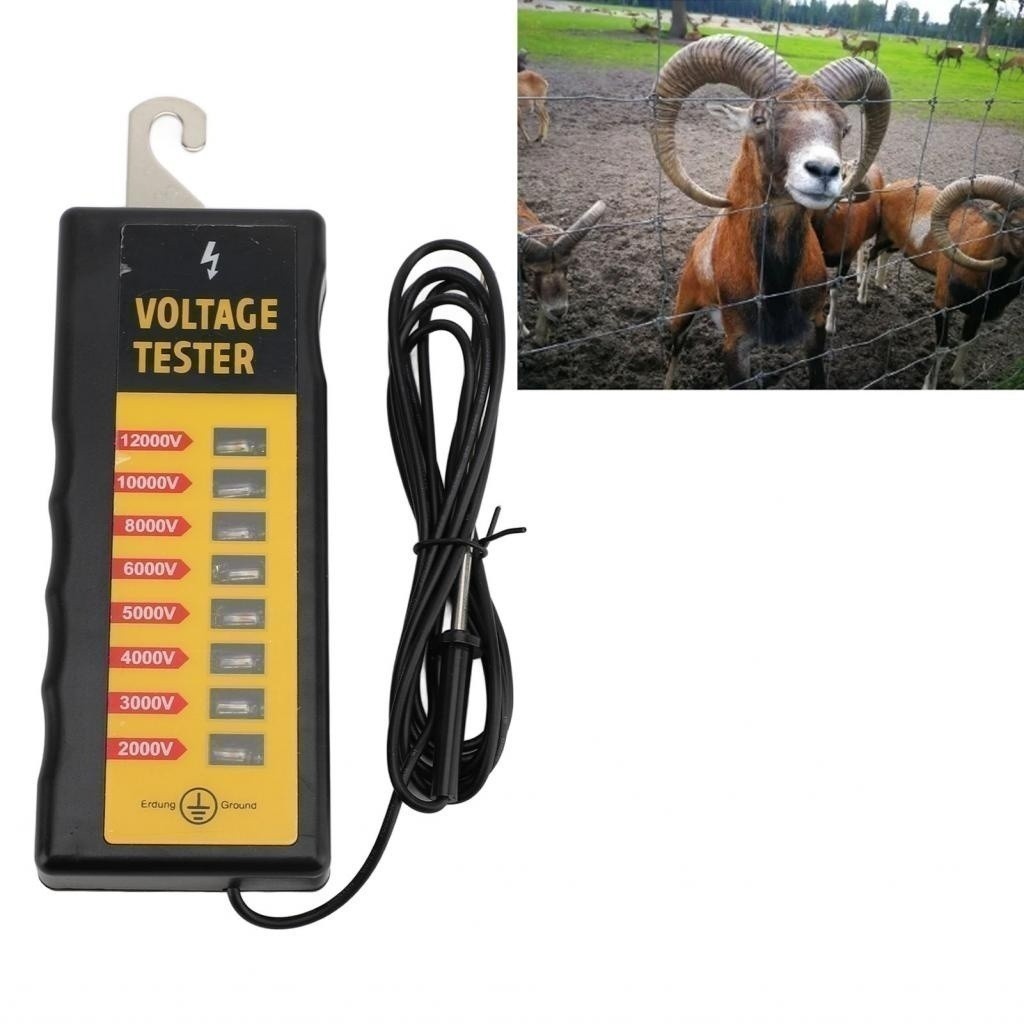 Floorr Electric Fence Voltage Tester Handheld Fault Finder Probe and ...