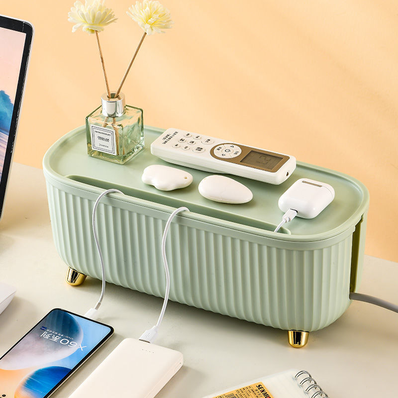 Light Luxury Charging Cable Storage Box Household Power Data Cable ...