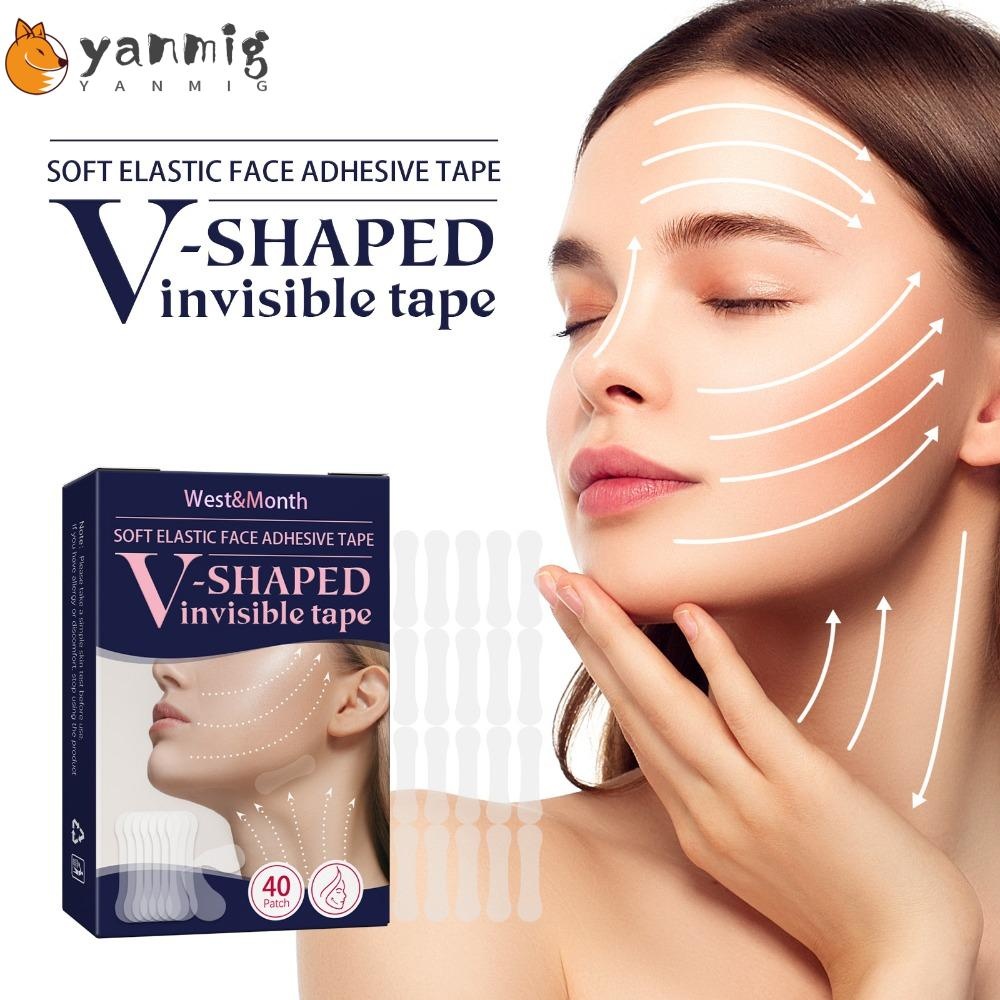 YANMIG Facial Lifting Patch Oval Face V-Shaped Chin 80pcs Brow Lift ...