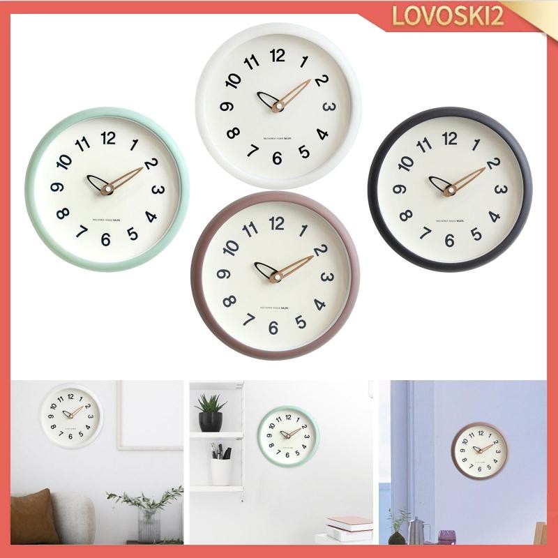[LovoskiacMY] 25cm Wall Clock Wall Hanging Clock Quiet Aesthetic Large ...