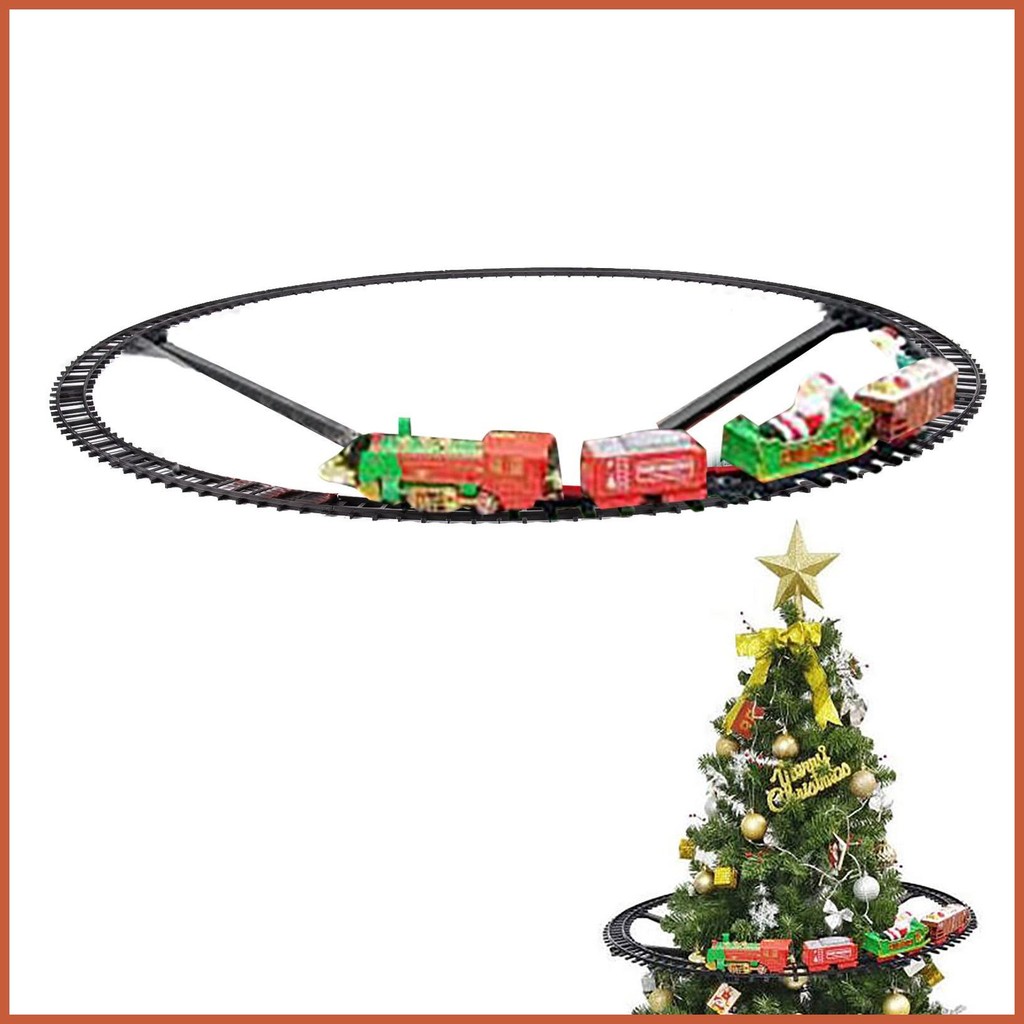 Christmas Tree Train Set Hangings Christmas Train with Music and Lights ...